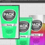 Packreate » Bundle – Face Wash Tube with Cosmetic Box Mockup