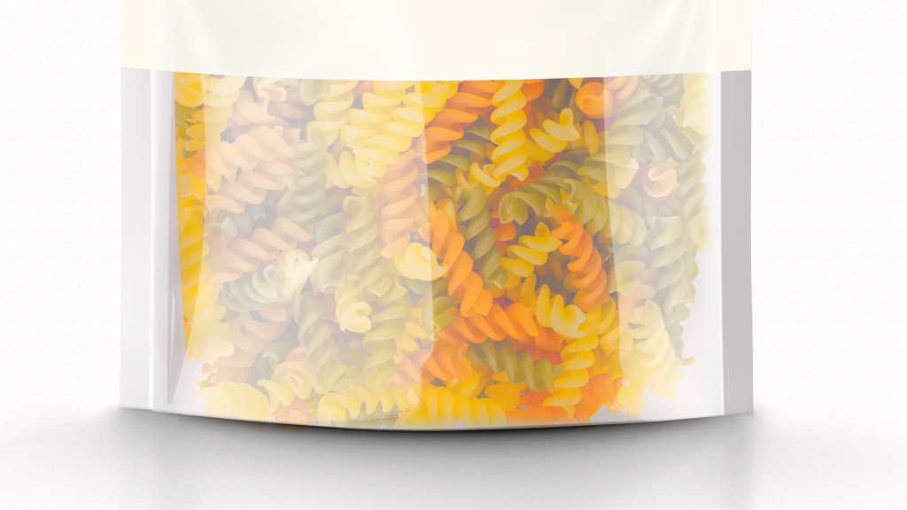 Packreate » Pasta Stand Up Pouch Zipper Mock-up Package